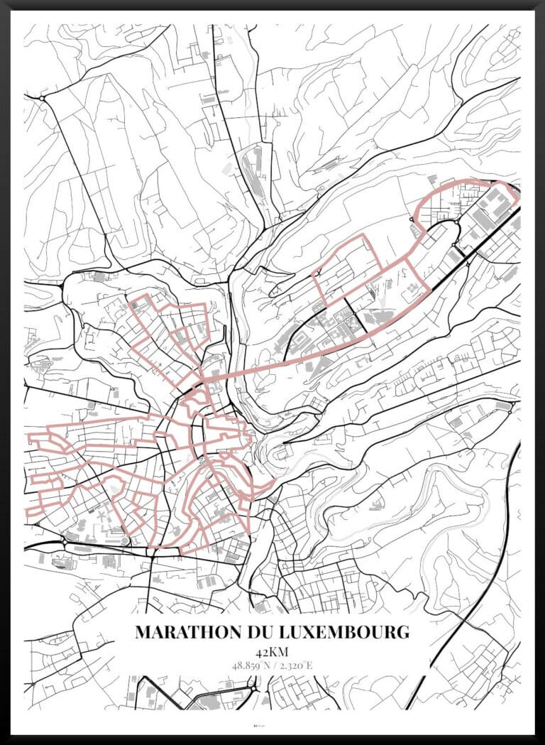 Affiche Design Marathon du Luxembourg | Mapdesign