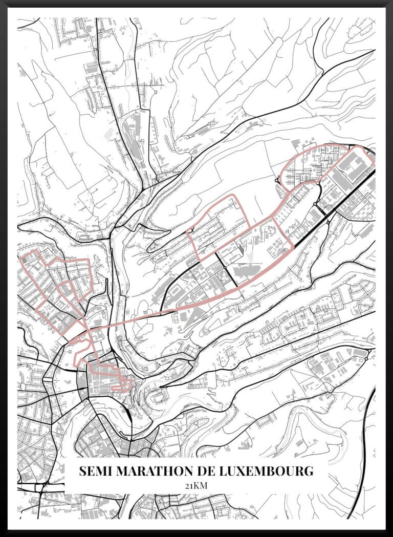 Affiche Design Semi Marathon du Luxembourg | Mapdesign